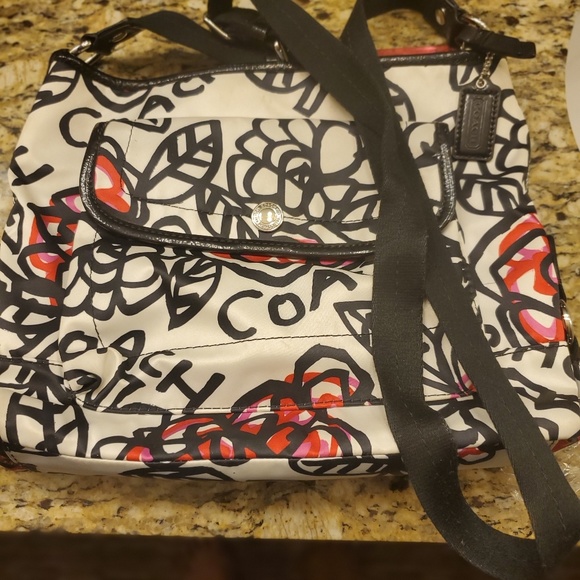 Coach | Bags | Coach Poppy Floral Graffiti Handbag | Poshmark
